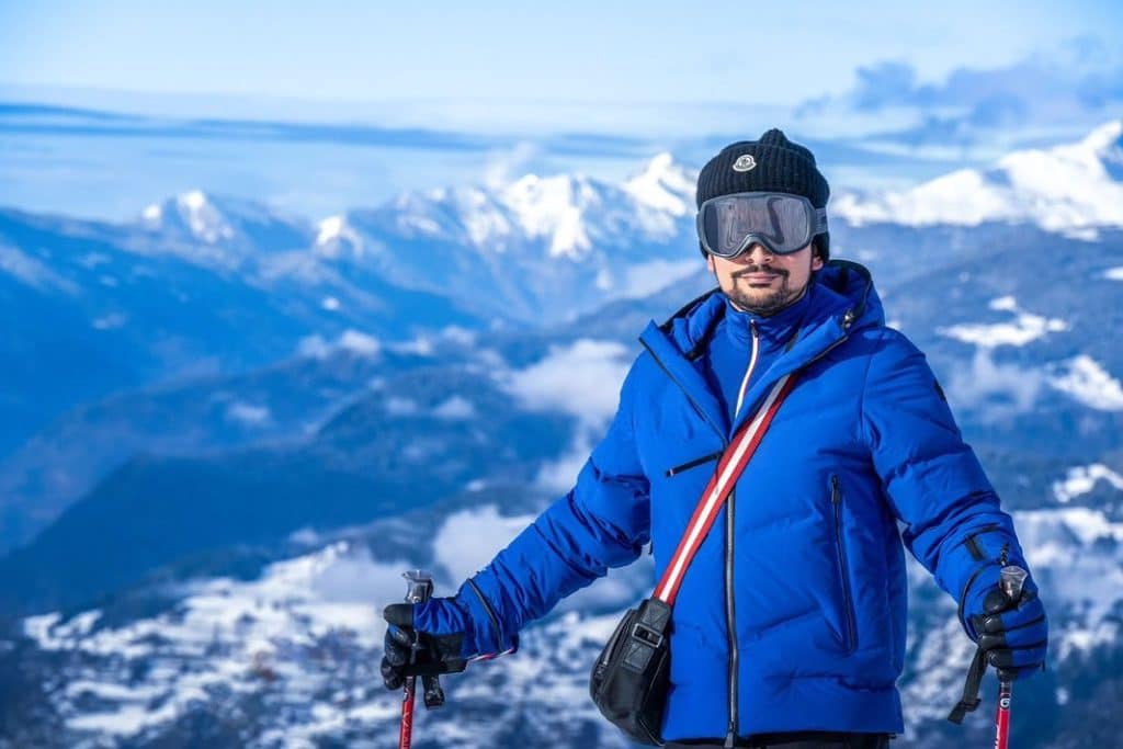 In Pictures: Sheikh Mana Goes Skiing In Courchevel | Harper's Bazaar Arabia