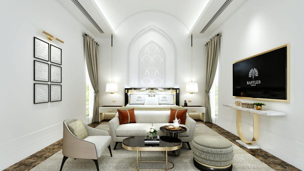 Inside Raffles Al Areen Palace Bahrain