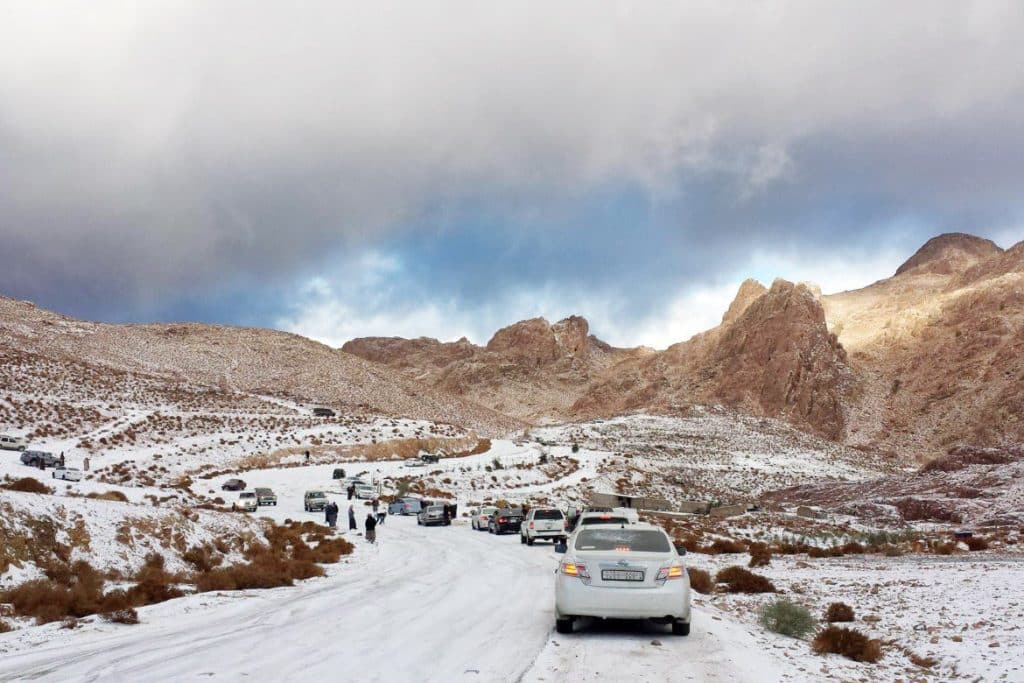 Snow in Saudi: Tabuk Region Turns Into A Winter Wonderland