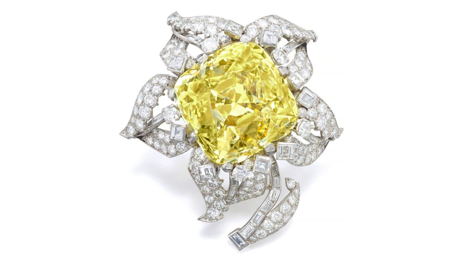 $7.4 Million Cartier Yellow Diamond Brooch Makes Dubai Debut
