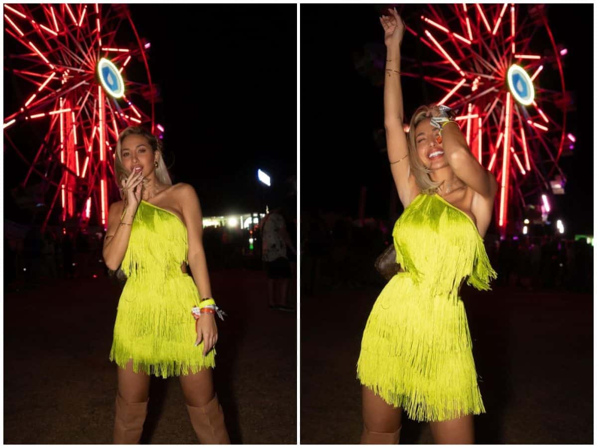 Model Roz Sports Her Signature Festival Fashion At Coachella Weekend 1