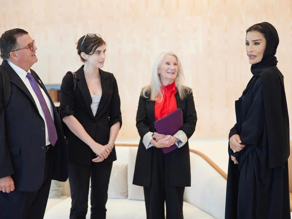 Qatar's HH Sheikha Moza Meets With US Autism Experts