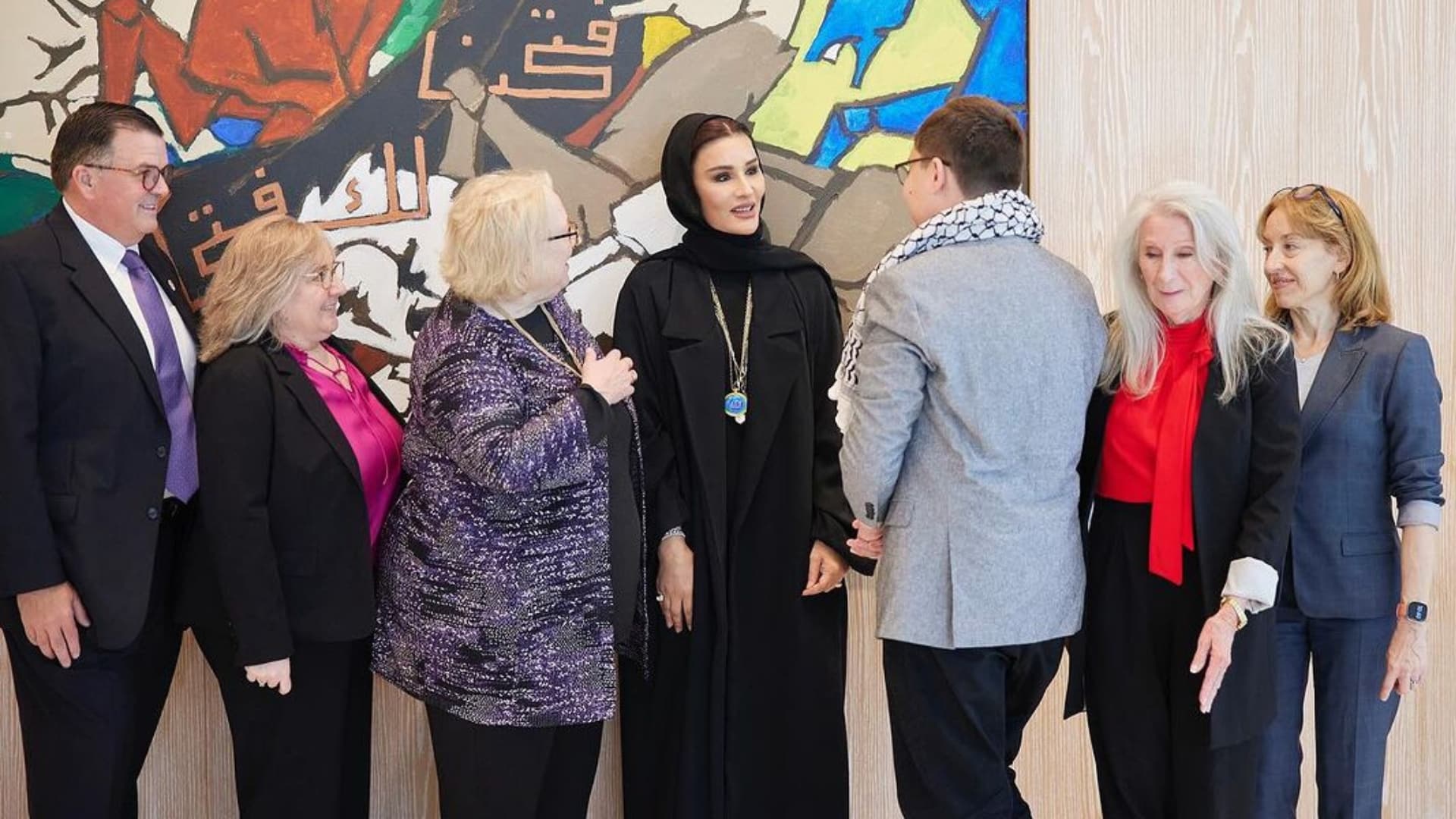 Qatar's HH Sheikha Moza Meets With US Autism Experts