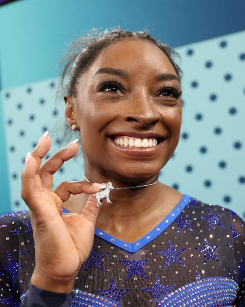 Has Simone Biles Sparked a Goat Necklace Trend?