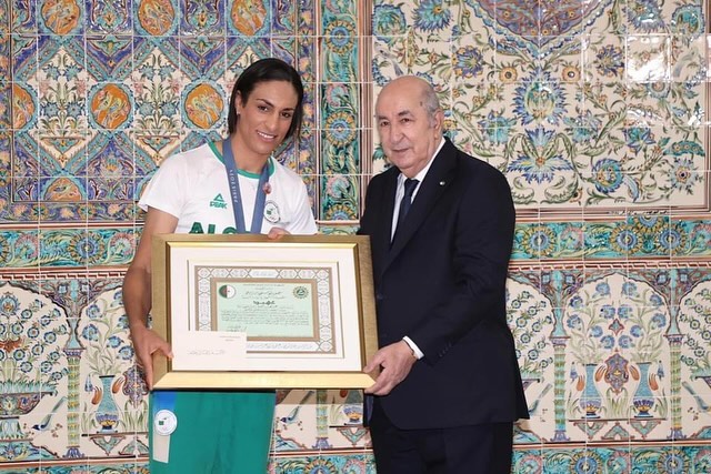Imane Khelif Awarded Algeria’s Order of National Merit For Gold Win