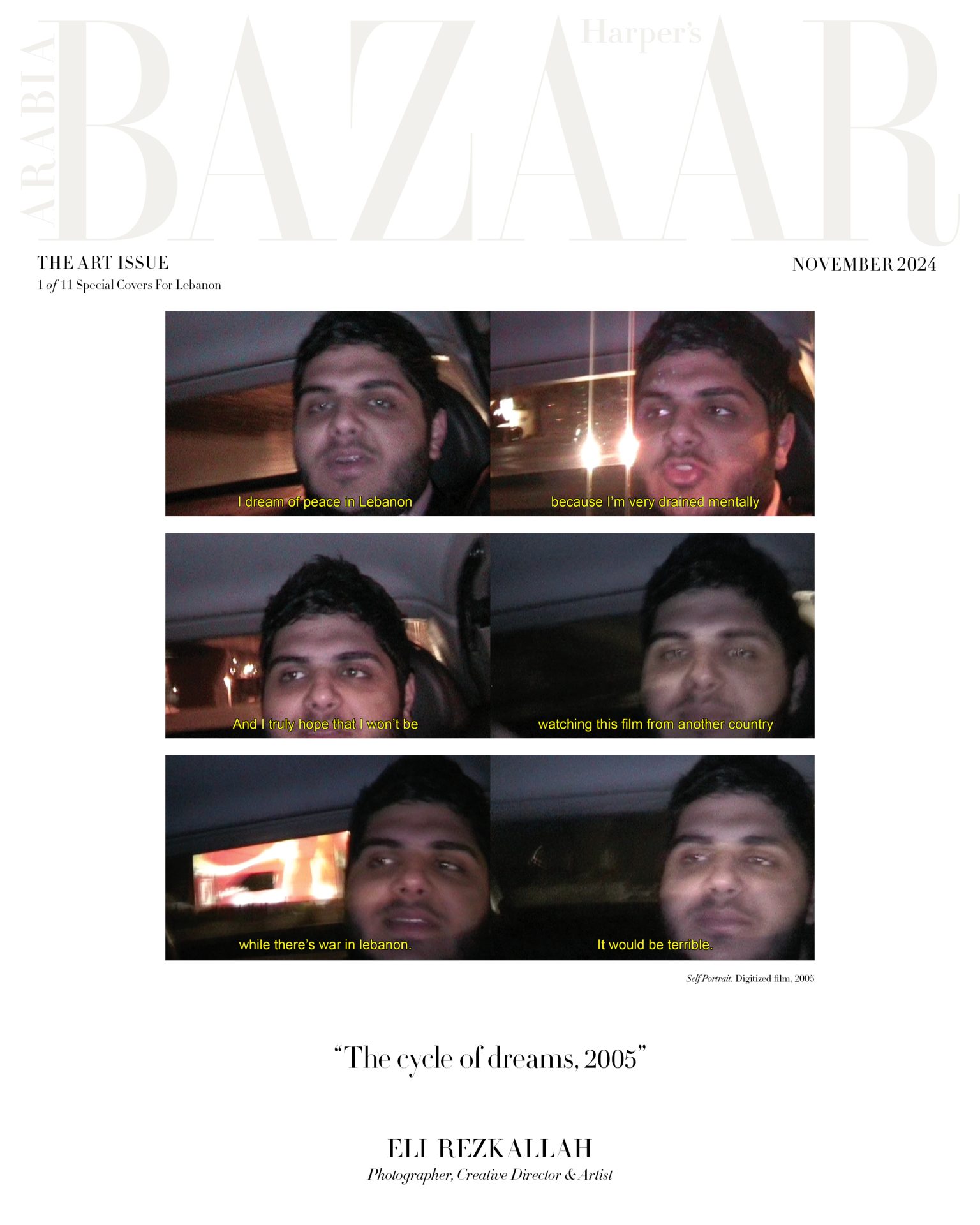 Harper's Bazaar Arabia Partners With Creative Space Beirut To Create A Series of Art Covers ...