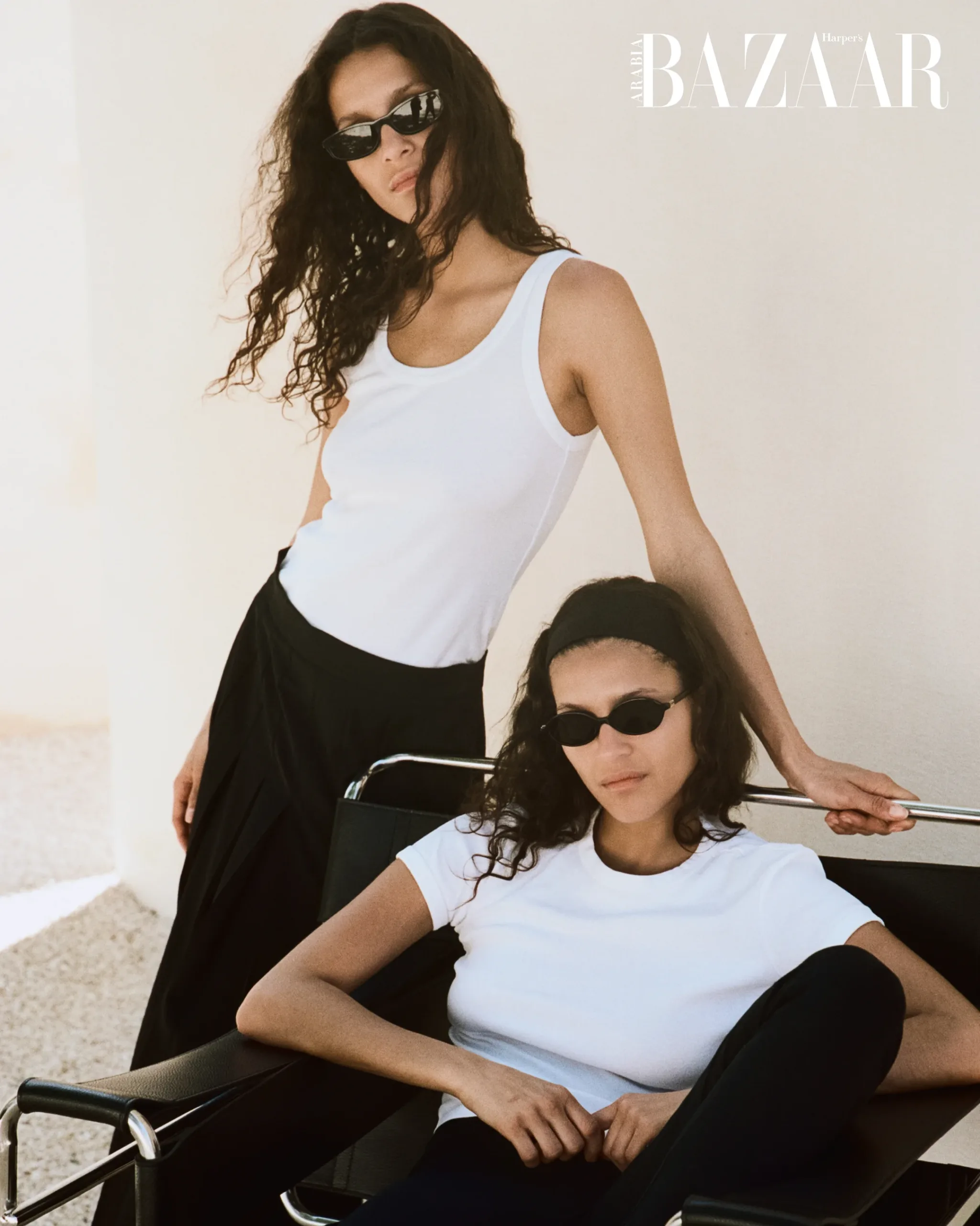 How To Wear A White Tee & Tank This Summer - Harper's Bazaar Arabia