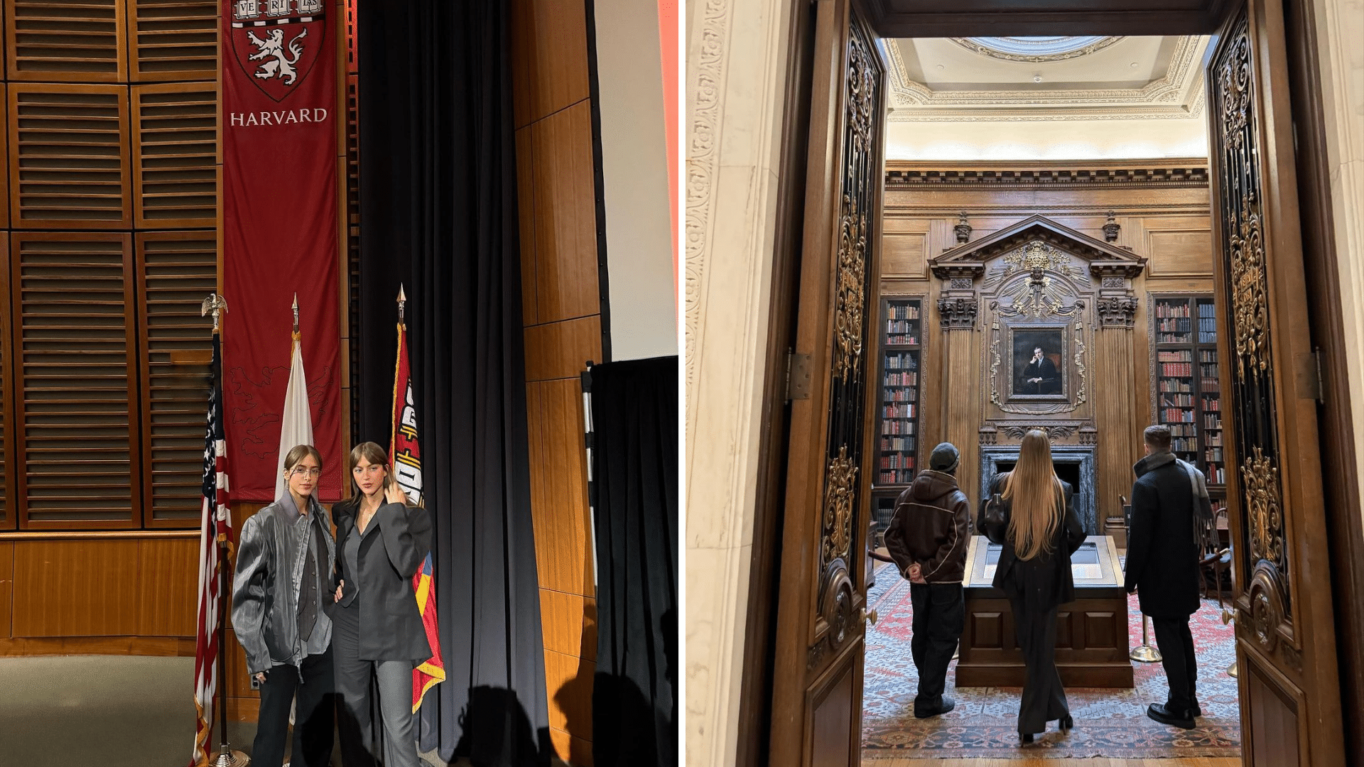 Simi and Haze Khadra at Harvard University: