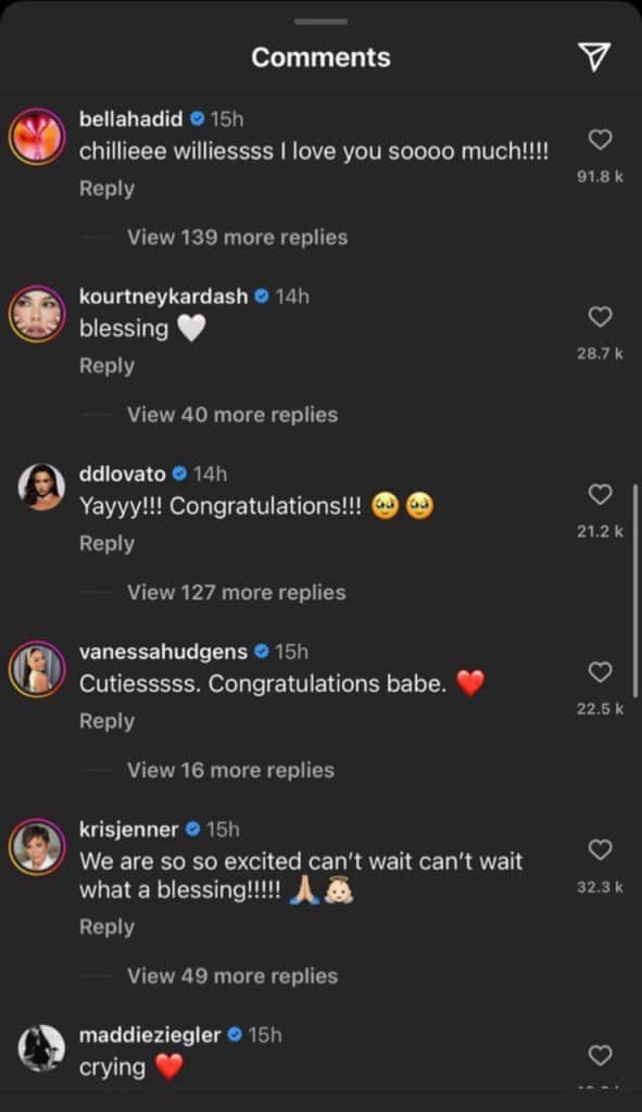 Celebrity Congrats Pour In for Hailey and Justin Bieber's Baby News