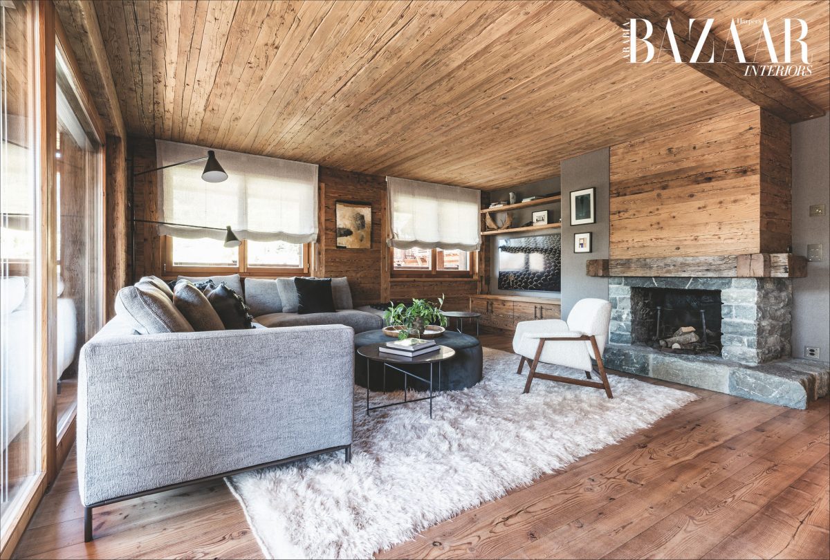A Material World: A Cosy Winter Chalet In Verbier By Alessia Mainardi | Harper's Bazaar Arabia
